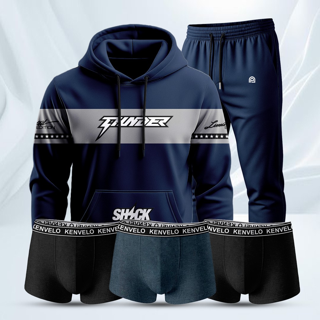 SHOCK Limited Edition Tracksuit Hoodie & Trowser+ 3pis Boxer Combo ...